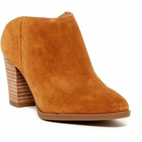 Franco Sarto | Shoes | Franco Sarto Denzel Suede Stack Heeled Mules 85 ...